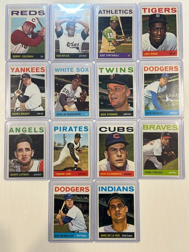 1964 Topps Baseball Vintage Card Lot (x14) Cards!!! | eBay