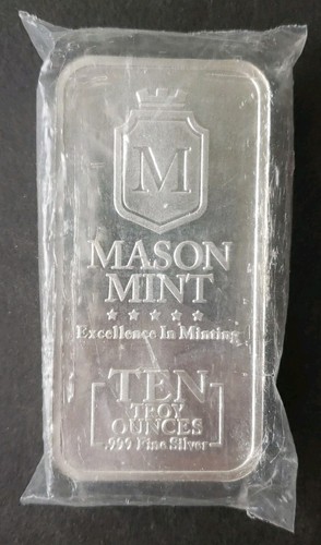 Mason Mint 10oz Silver Bar in Plastic | eBay