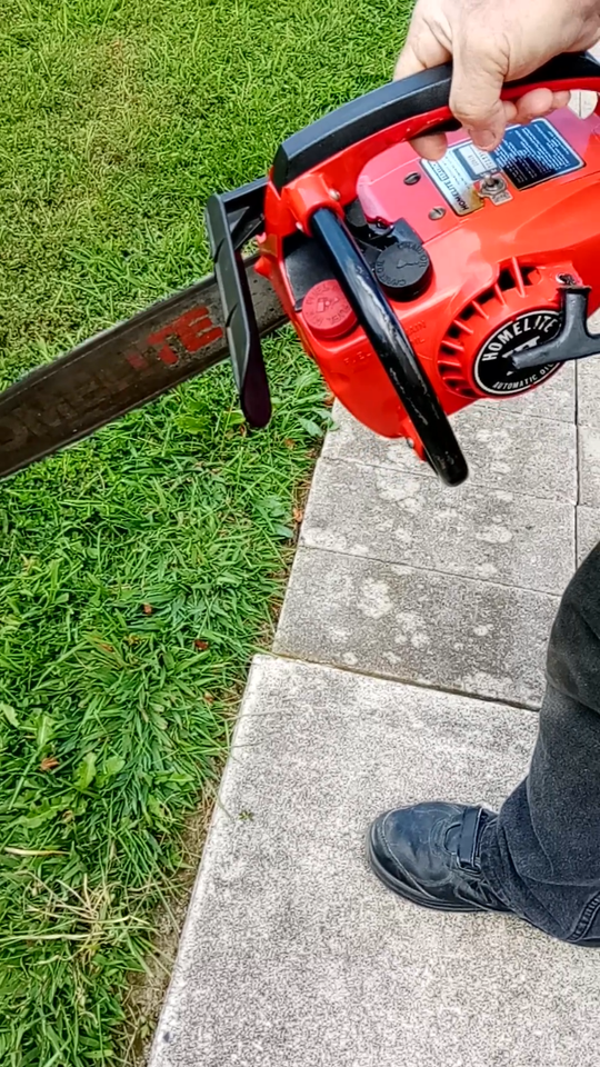Vintage HOMELITE XL Textron Chain Saw 14" Runs Great Original Owner W ...