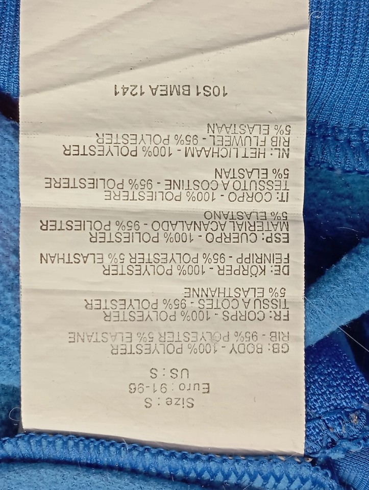 BENCH Sweat-shirt Homme Bleu Zippé Logo-Print Sport (EU 36) | eBay