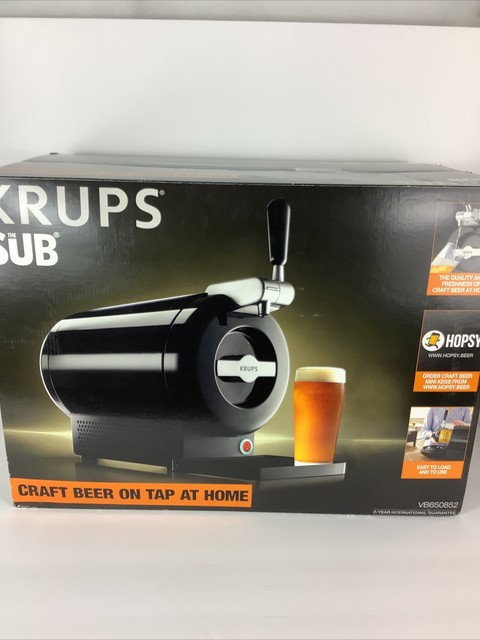 Krups The Sub Draft Beer Keg Dispenser Tap Machine VB650852 BRAND ...