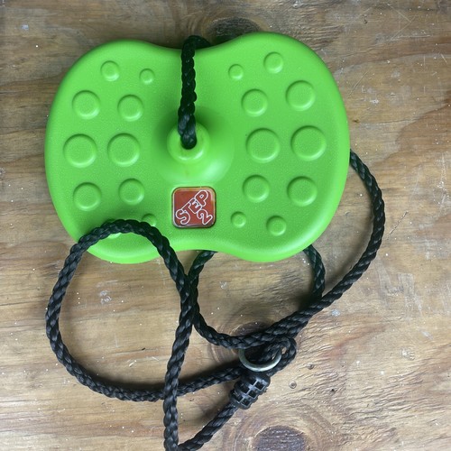 STEP 2 Super Cool Green Disc Swing 6.5 ft Rope Young Children Kids Yard ...