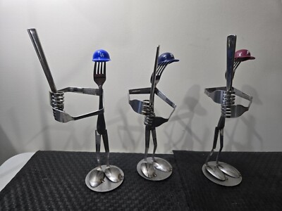 Baseball Batter Made From Repurposed Silverware | eBay