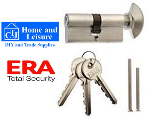 ERA Door Lock 6 PIN EURO DOUBLE & THUMBTURN CYLINDER 70mm & Extra key ...