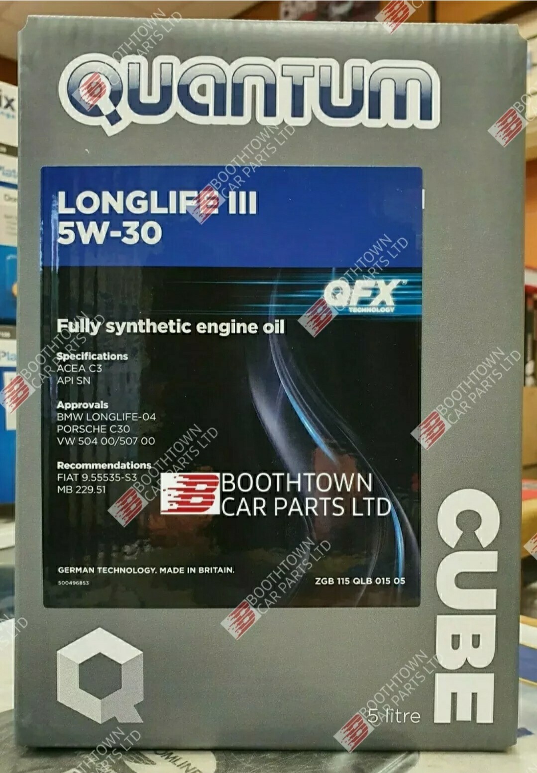 Quantum Longlife 3 5W-30 Fully Synthetic Engine Oil New 4x 5 Litre ...