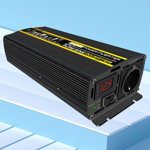 DC 12V To AC 220V Vehicle Smart Inverter Intelligent Power Inverter LED ...