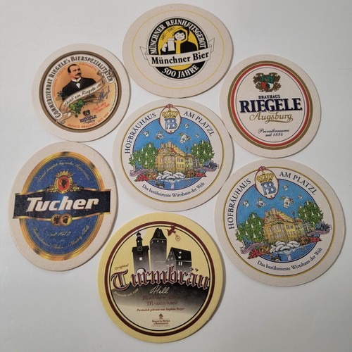 Variety Of 7 Vintage Beer Company Coasters German I Believe | eBay
