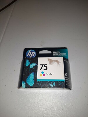 GENUINE NEW HP 75 Tri Color Ink Cartridge Exp. 11/2013 | eBay