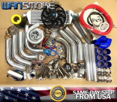 T76 Turbocharger T4 Turbo Kit 3" SS for 2JZ-GTE 93-98 Supra MK4 IS300 ...