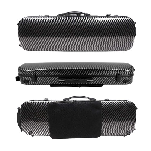 Violin Hard Case 4/4 Full Size Composite Carbon fiber with BackStraps ...