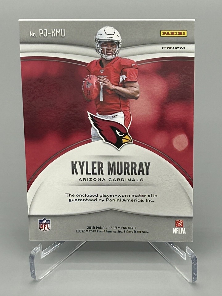 2019 Panini Prizm Football Kyler Murray PJ-KMU Premier Jerseys RC ...