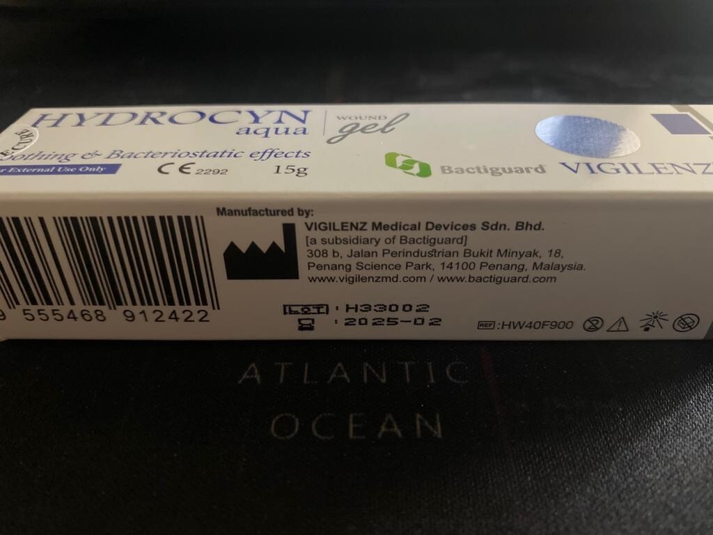 16x 15g Hydrocyn Aqua Wound Gel For Burns, Ulcers (Replace Solcoseryl ...