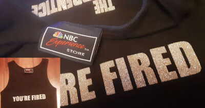 Vtg Trump You're Fired Glitter Top M Ladies Shirt The Apprentice Donald ...