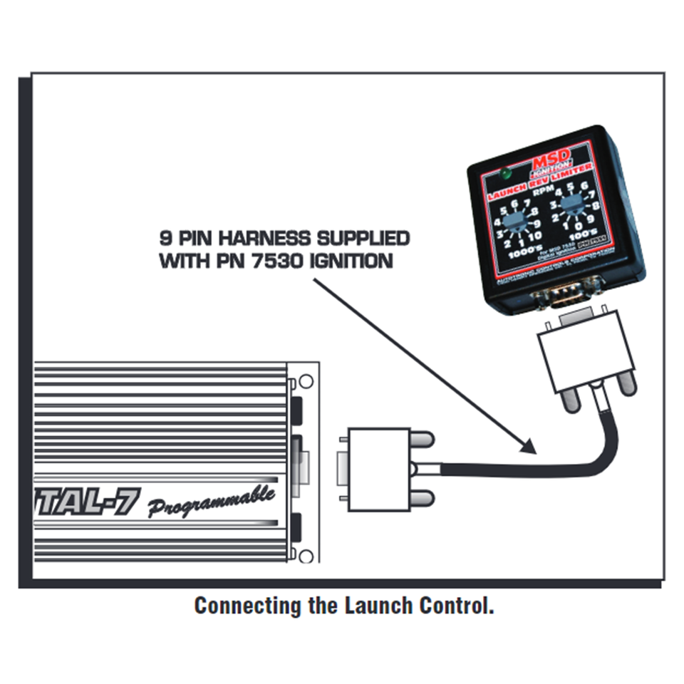 MSD Manual Launch Control Rev Limiter Switch Box For Digital-7 Ignition ...