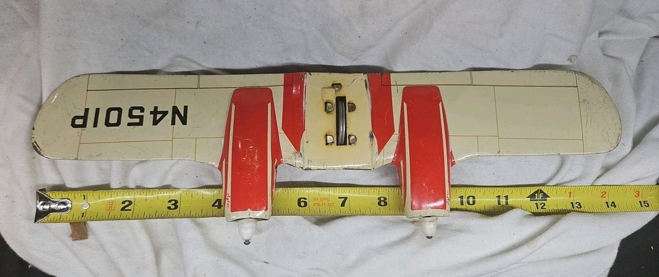 Vintage Tin Friction Piper Twin Airplane Made By Tomiyama 1960's / 13 ...