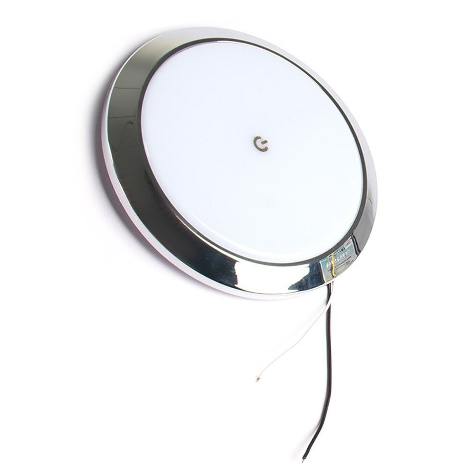 RV Caravan LED Touch Lamp Round Dome Light Ceiling Lamp Reading Light ...