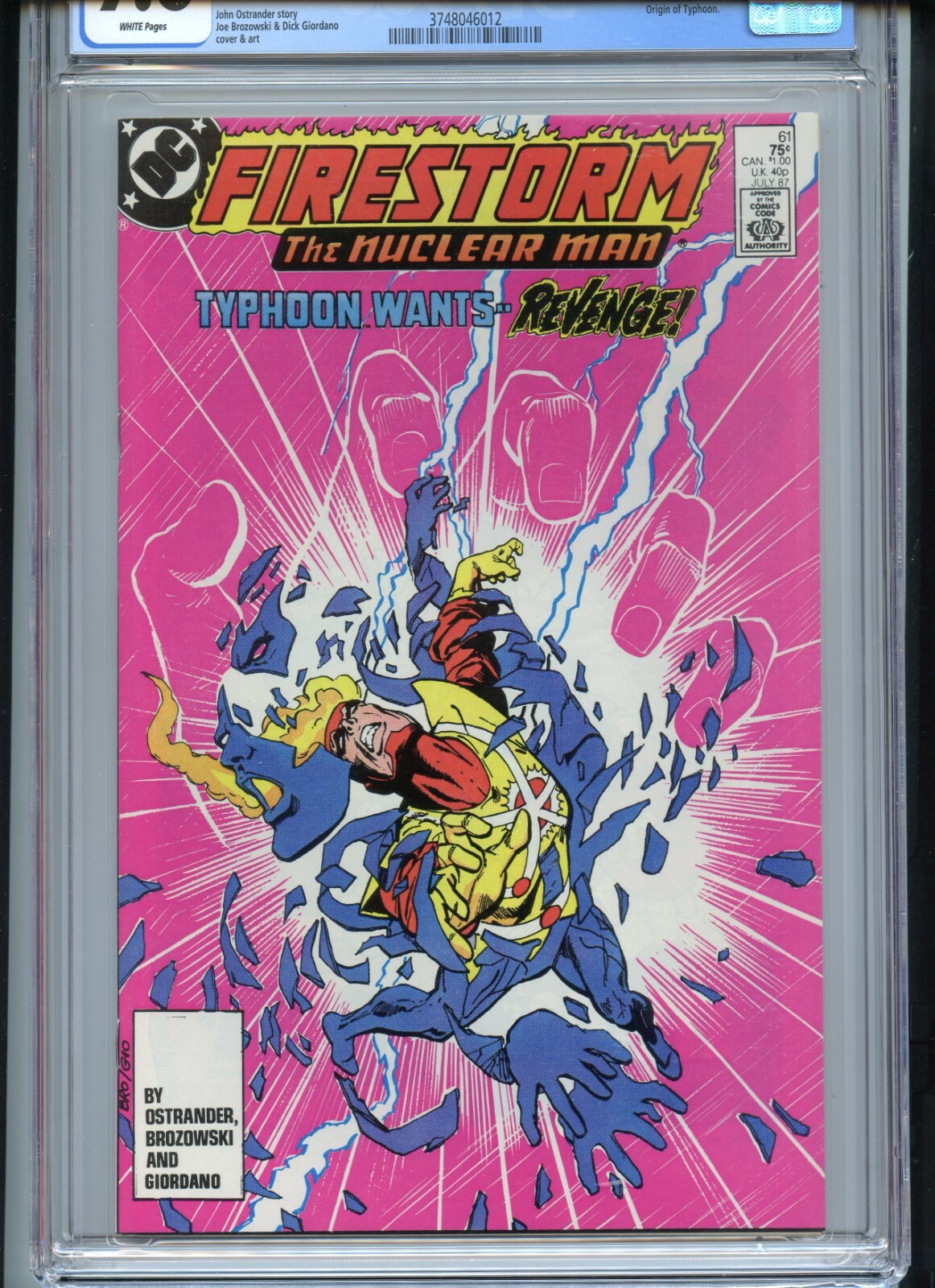 Fury of Firestorm #61 CGC 9.8 White Origin Typhoon | eBay