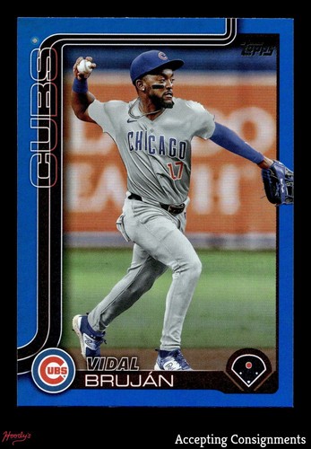 2025 Topps Blue Rainbow Foil #390 Vidal Brujan CUBS 091/150 | eBay
