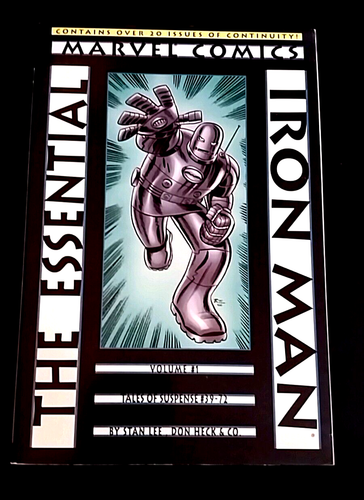 MARVEL COMICS THE ESSENTIAL IRON MAN VOL 1 - NEW -B&W INSIDE PAGES-FREE ...