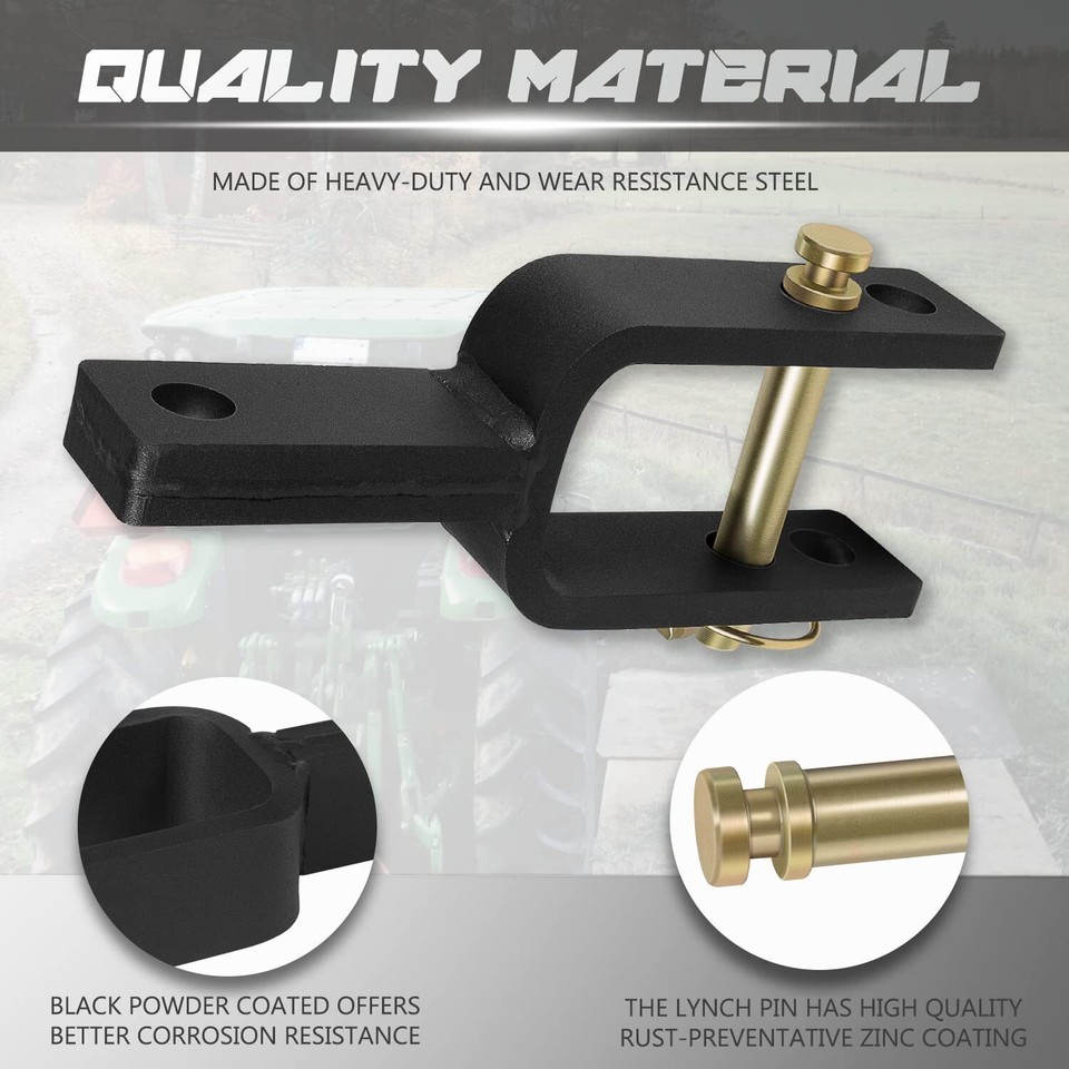 3 Point Quick Hitch Adapter Adjust Top Link Bracket Movements for ...