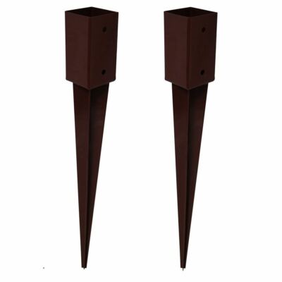 3" 75mm Fence Post Spike Support Holder Rust Resistant Metal Steel ...