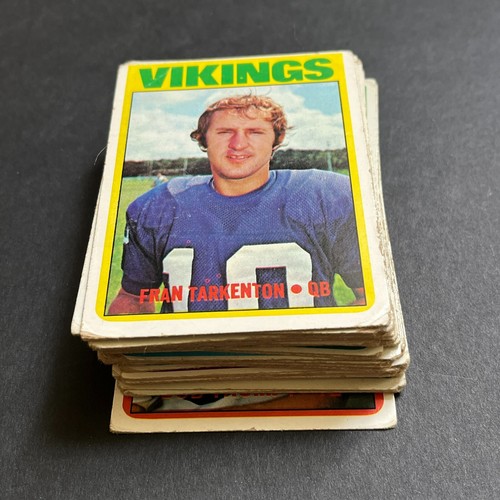 41 Card Topps 1972 NFL Football Lot Lyle Alzado RC 106 Fran Tarkenton ...