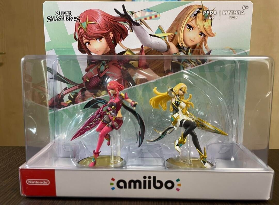 Nintendo amiibo Double Pyra Mythra Super Smash Bros Homura Hikari NEW ...
