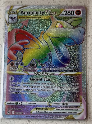 Aerodactyl VSTAR (Secret) Ultra Rare 199/196 Swsh11: Lost Origin Holo ...