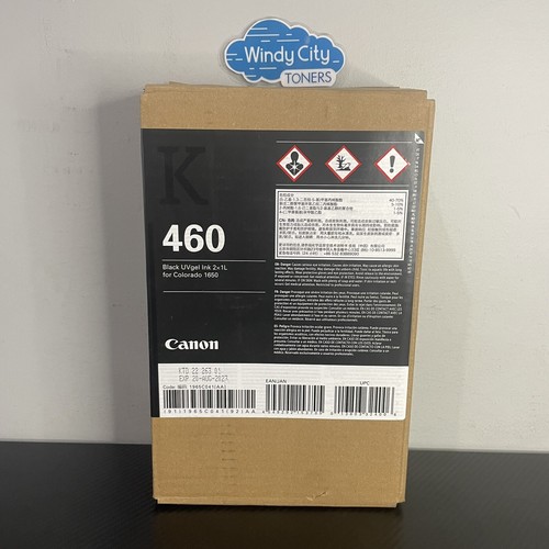 Canon 1965C041AA UV Gel 460 Black Ink 2X1L for Colorado 1650 Series Exp ...