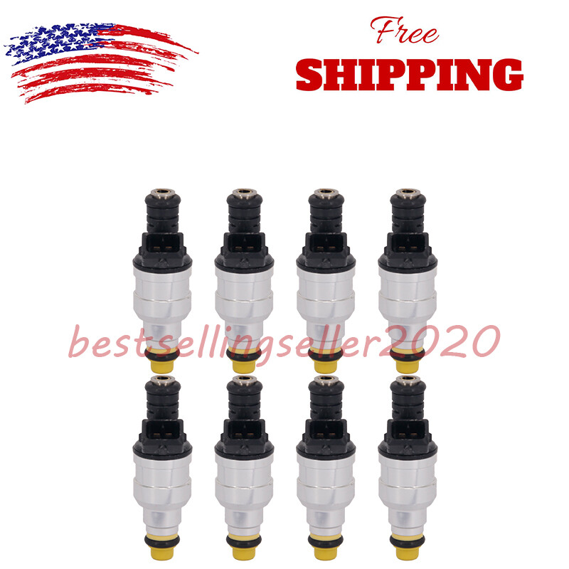 Set(8) Fuel Injectors For GM LT1 LS1 LS6 Mustang SOHC DOHC V8 440cc EV1 ...