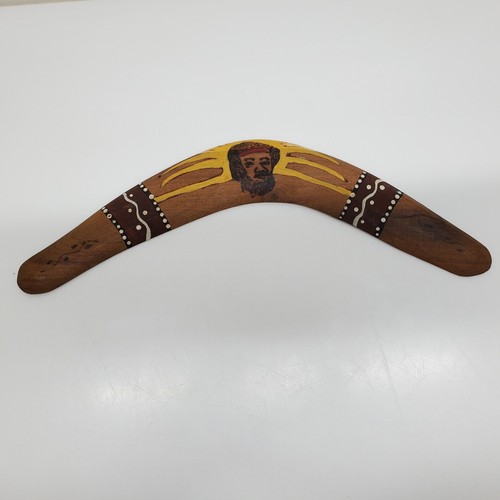 Hand Carved And Painted Nympa Tribe Wooden Boomerang | eBay