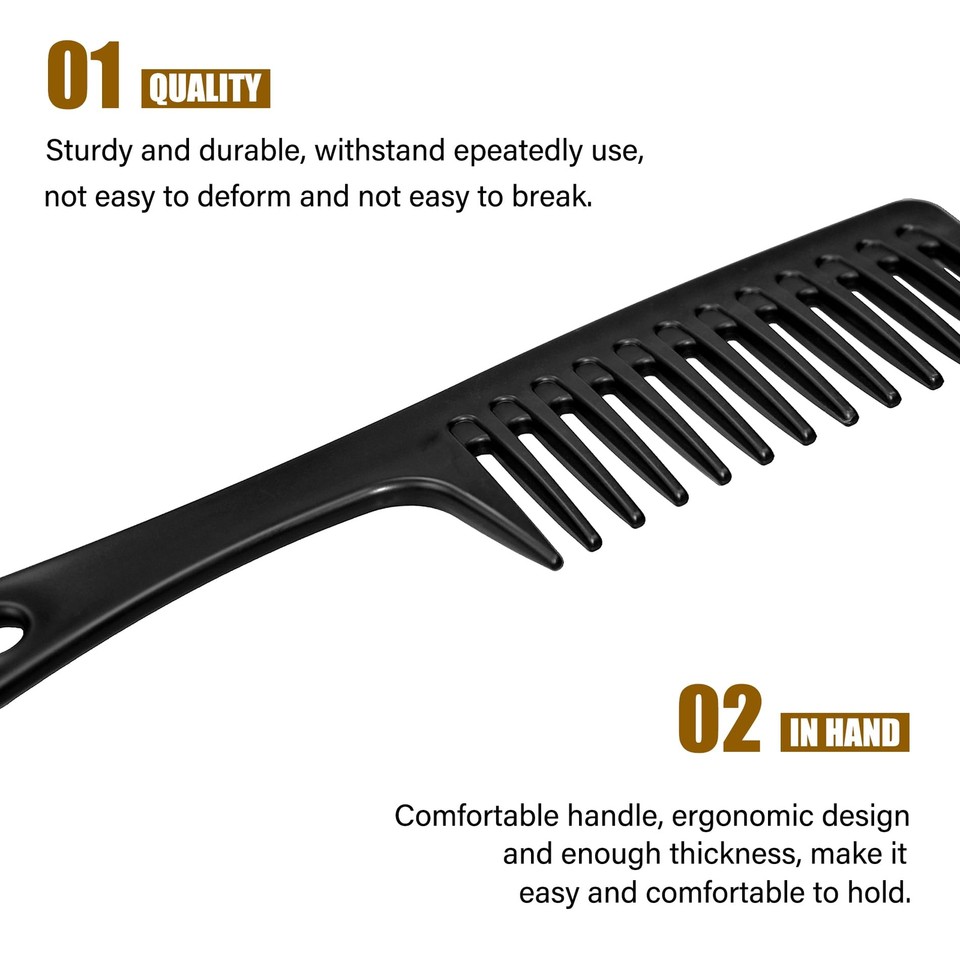 4PCS Wide Tooth Hair Comb for Curls Women - Large Hair Detangling Combs ...