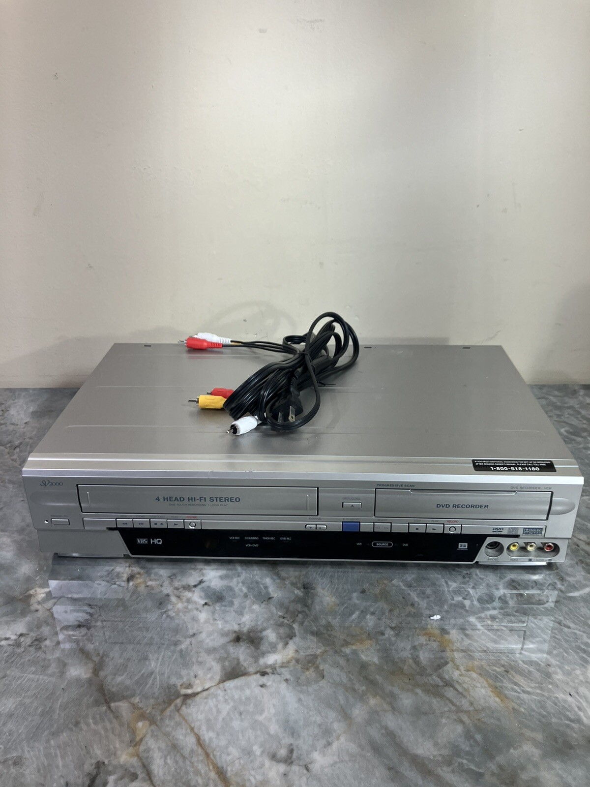 Funai SV2000 DVD VCR Combo - DVD Recorder - WV20V6 No Remote TESTED ...