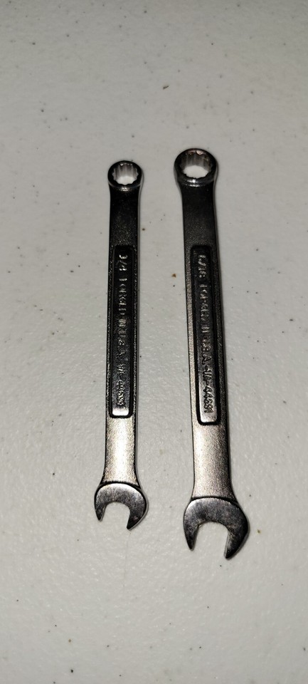 Craftman- Open/Close End Wrenches Steel 5/16 & 1/4- Set Of 2 -Vtg -Made ...