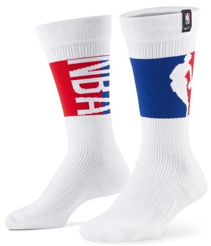 Nike SNKR Socks NBA Logo Man Crew Basketball Socks Mens Size 8-12 US ...