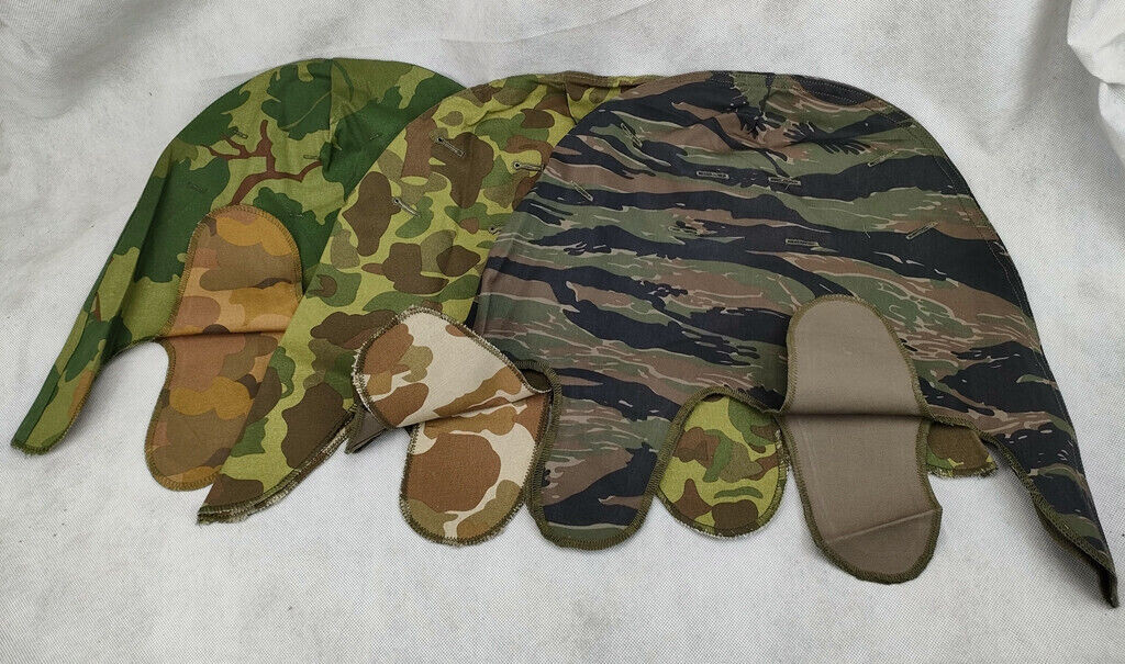 3PCS suit VIETNAM WAR US MITCHELL HBT Tiger Stripe CAMOUFLAGE M1 HELMET ...