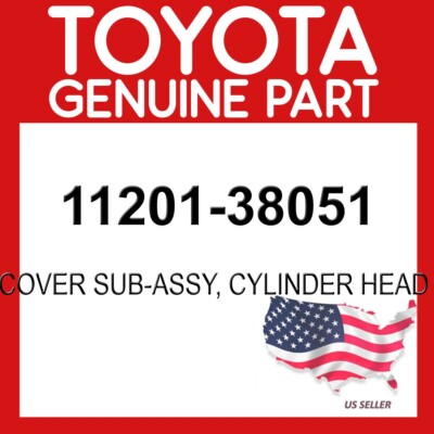 Toyota Genuine 11201-38051 Cover Sub-Assy Cylinder Head 1120138051 OEM ...