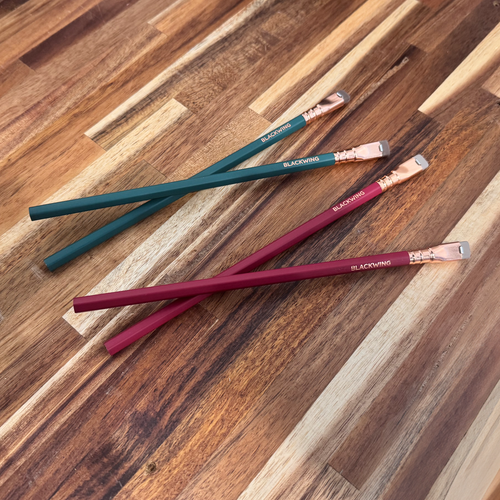 4 Pencils - Blackwing Matte - Two Red and Two Green | eBay