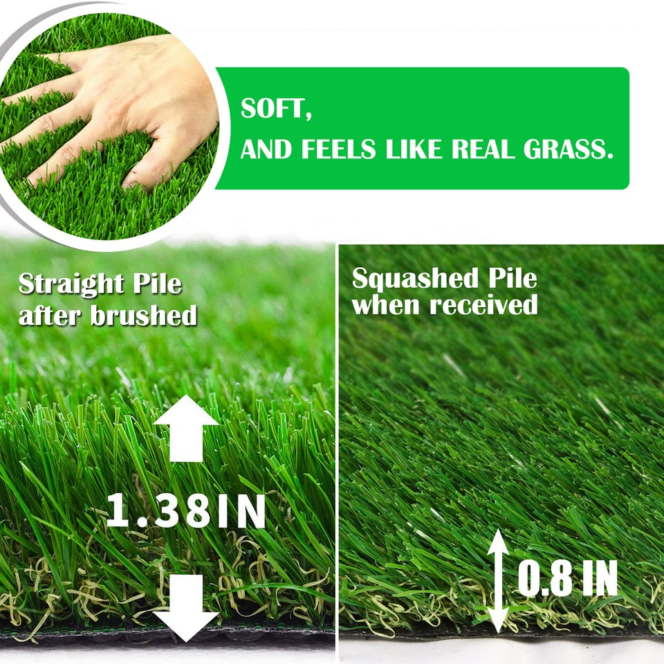 Custom Artificial Grass Mat Synthetic Landscape Fake Lawn Pet Dog Turf ...