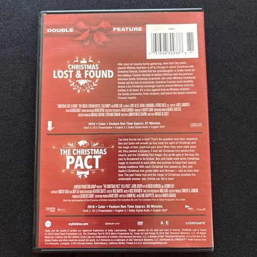 Christmas Lost & Found and The Christmas Pact DVD, 2018 Lifetime Double ...