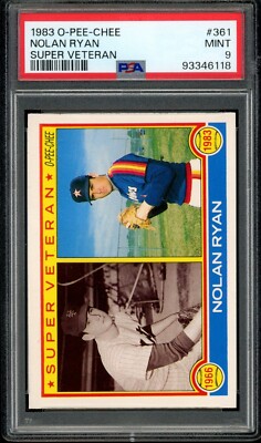 1983 TOPPS OPC O PEE CHEE Baseball #361 Nolan Ryan Super veteran HOF PSA 9 Mint | eBay