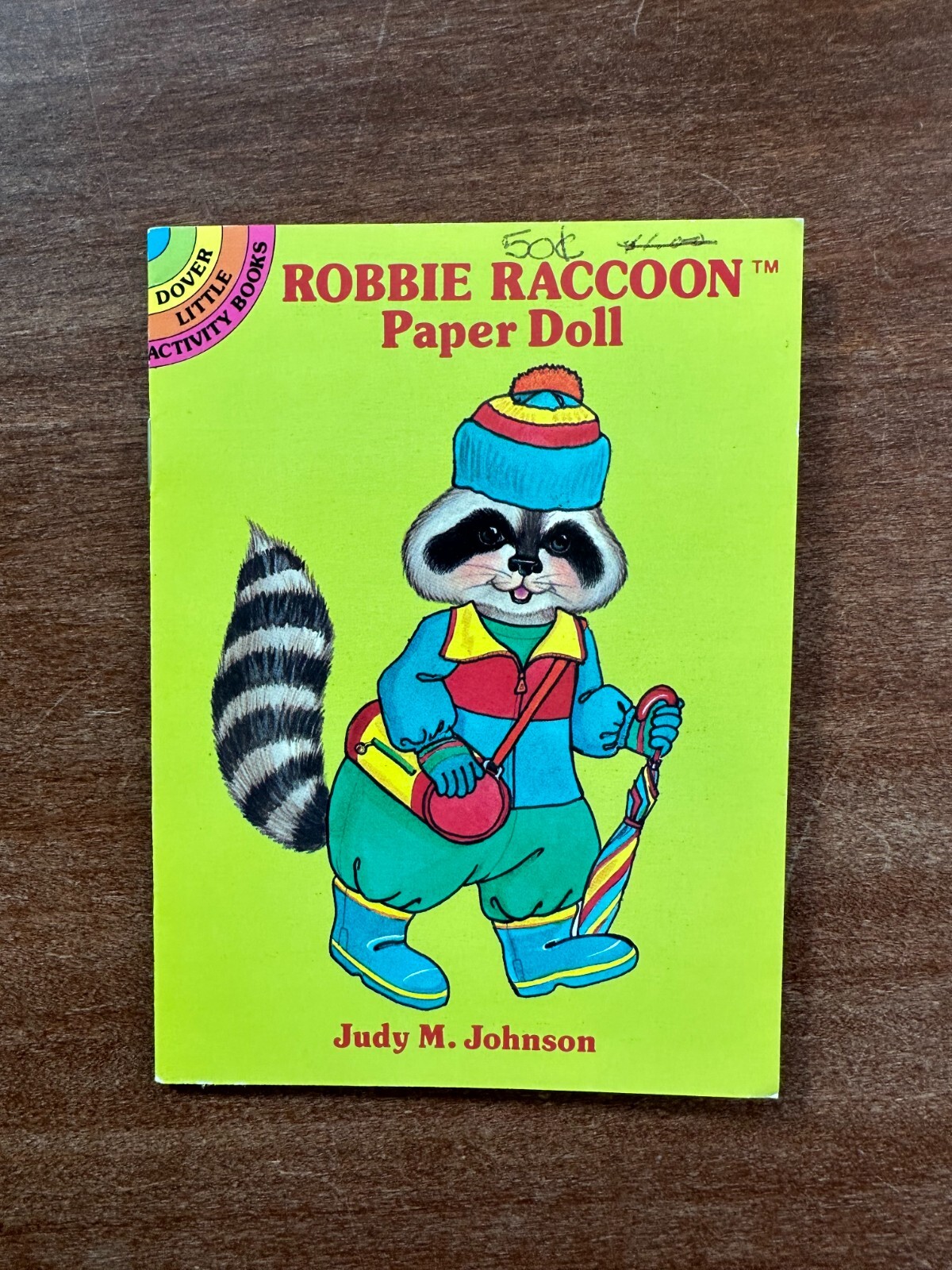 ROBBIE RACCOON PAPER DOLL; Judy M. Johnson; 1992; Dover; Mini Chapbook ...