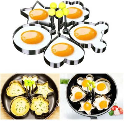 Stainless Steel Frying Pan Fried Egg Pancake Baking Shaper Cooking Ring ...