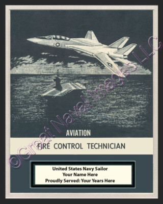 AVIATION FIRE CONTROL TECHNICIAN Rate Print 2 Personalized on Canvas ...