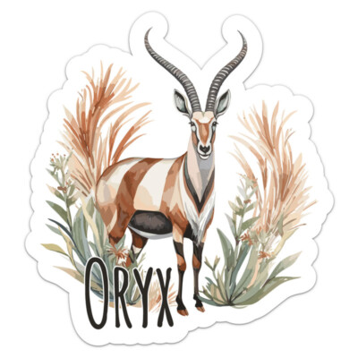 Watercolor Oryx Animal Vinyl Decal Car Bumper Sticker | eBay