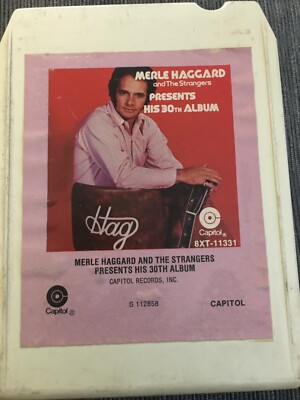 MERLE HAGGARD & The Strangers Presents His 30th Album 8 Track Hag | eBay