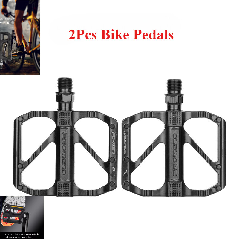 9/16" Bicycle Universal Bike Pedals Bicycle Aluminum Non-Slip Flat ...