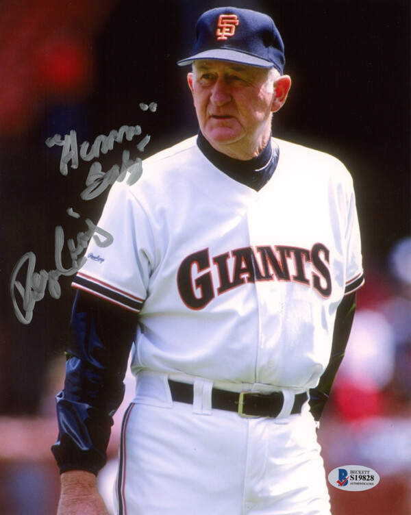 ROGER CRAIG SIGNED 8x10 PHOTO + HUMM BABY SAN FRANCISCO GIANTS RARE ...