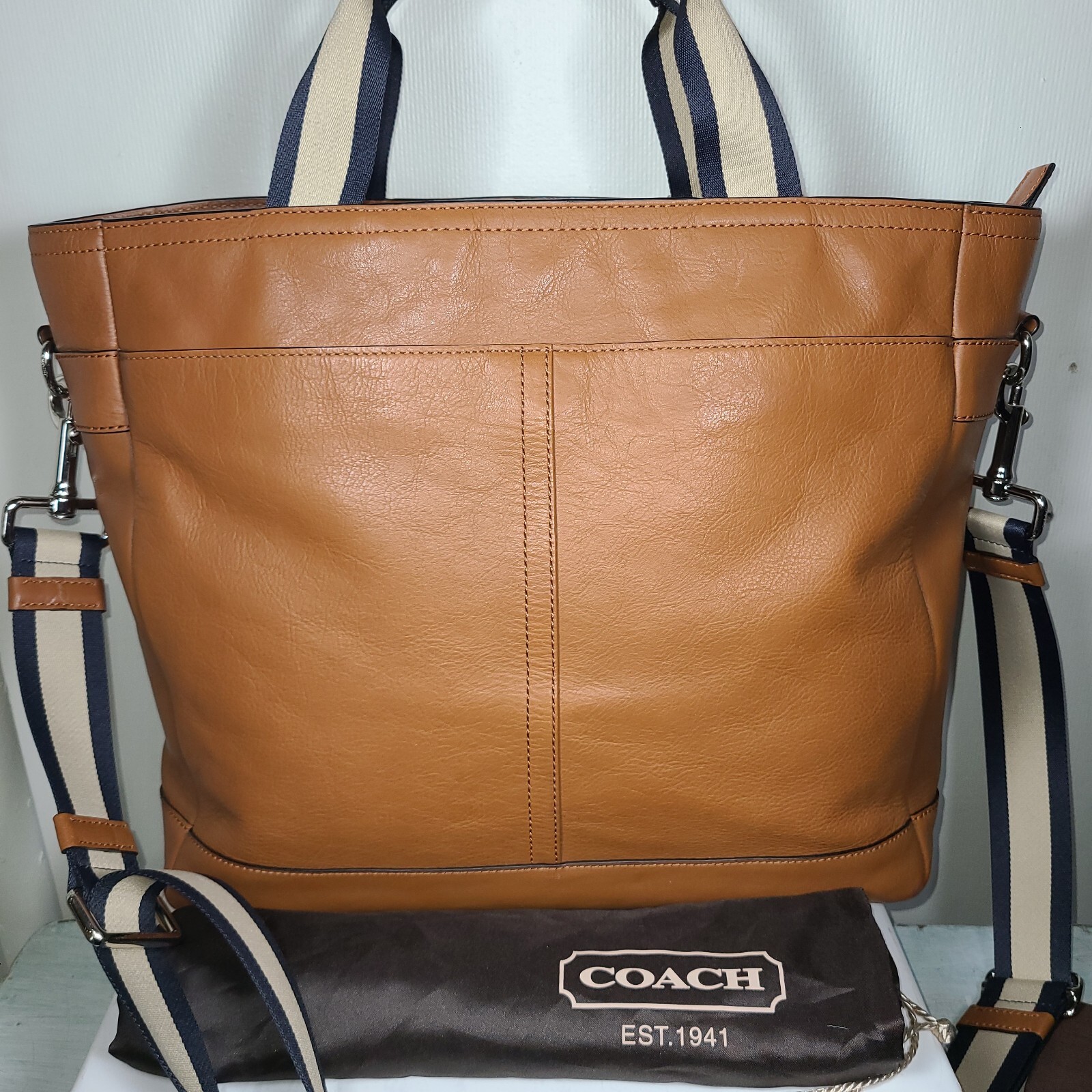 COACH F71792 RARE BRITISH TAN UTILITY CONVERTIBLE TOT… - Gem