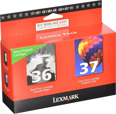 Lexmark 18C2229 36 & 37 X3650 X4650 X5650 X6650 X6675 Z2420 Ink ...